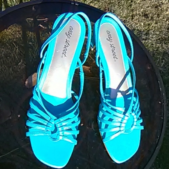 easy street | Shoes | Turquoise Sandals For Summer Fun | Poshmark